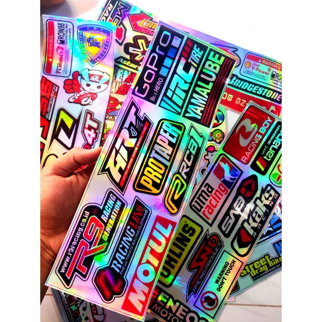 Racing Pack Stickers Sponsor Racing Hologram Pack Stickers Vol.01 ...