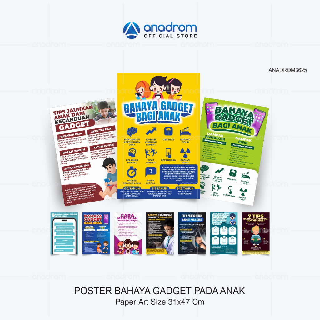 Posters about the Dangers of Gadget in Children | Poster on the Dangers ...