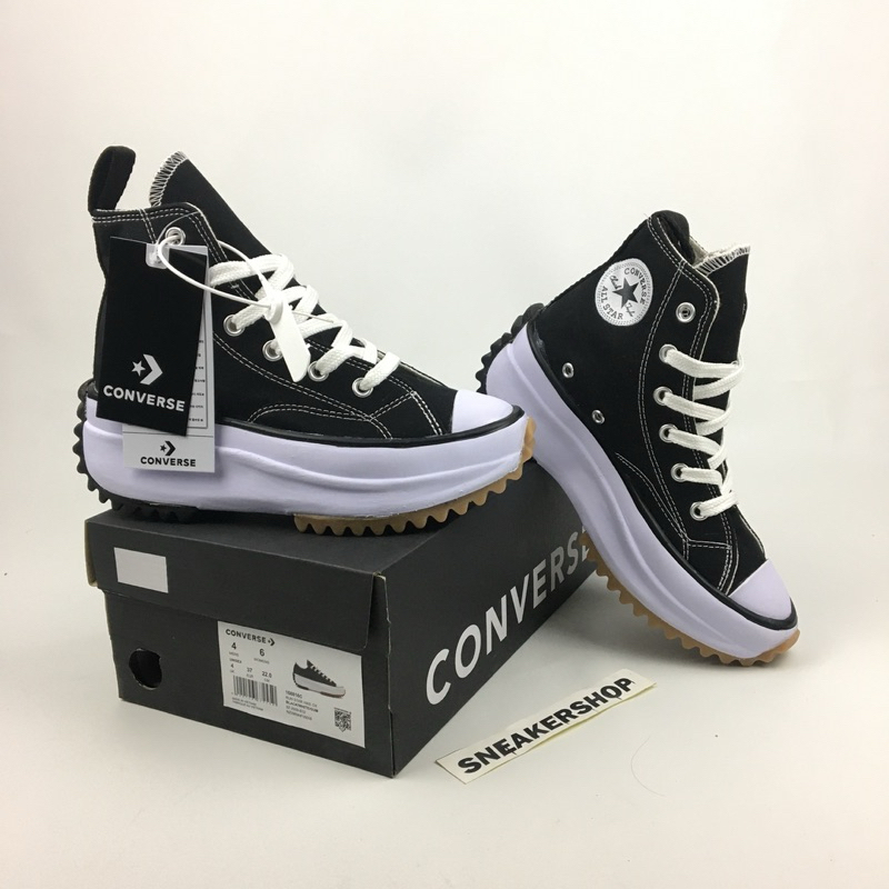 PUTIH HITAM Black and White Converse Run Star Hike High Shoes - Latest ...
