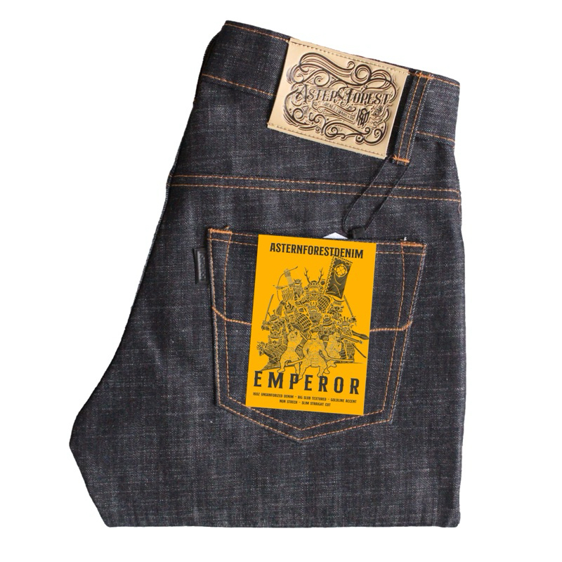 Asternforest - Raw Denim Jeans - Emperor 15oz - Goldline Accent ...