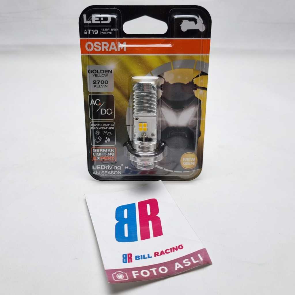 Osram LED T19 H6 M5 Kaki1 All Season Yellow Yellow AC DC Motorcycle Lights | Shopee Malaysia