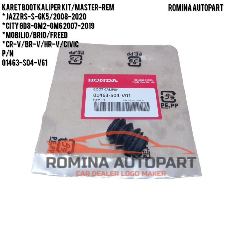 HONDA CR-V FRONT BRAKE CALIPER RUBBER BOOT | HR-V | BR-V | CIVIC ...