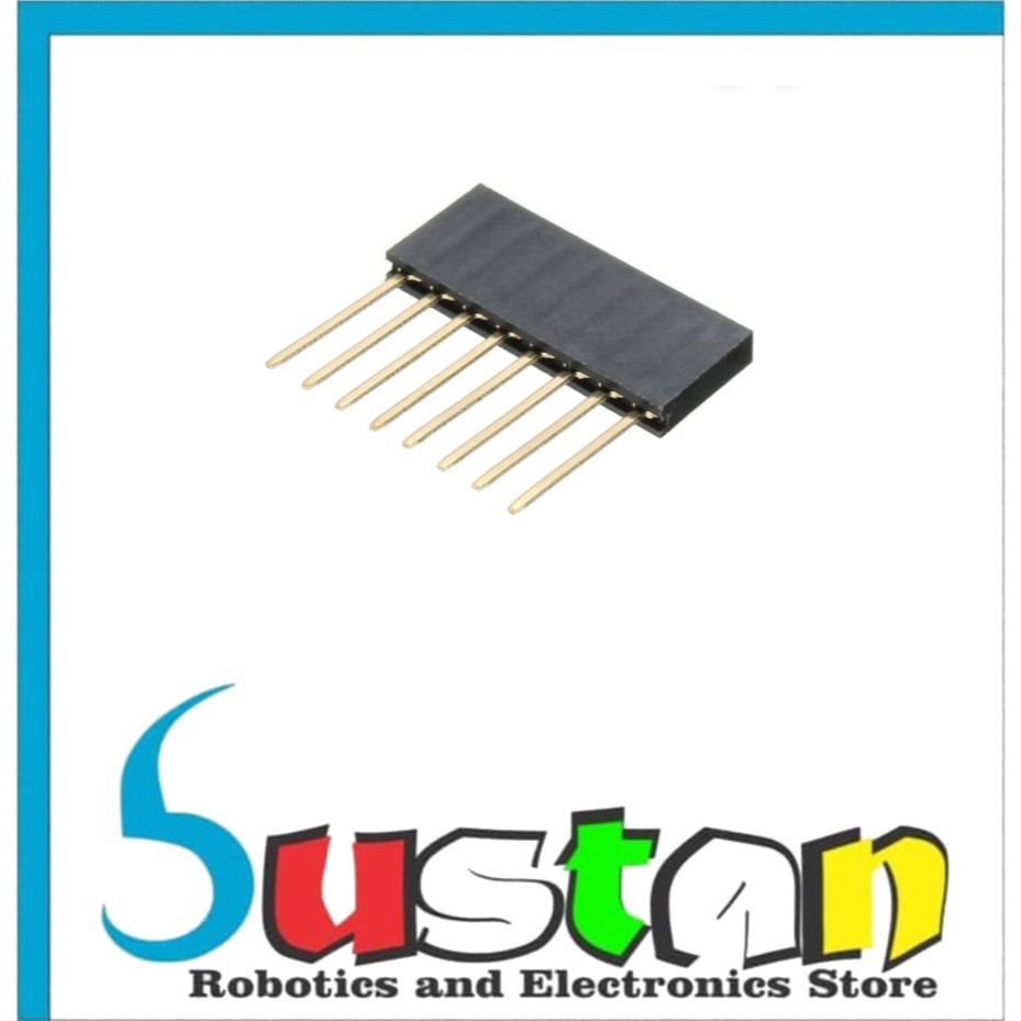 8 Pin 8P Stackable Header FOR ARDUINO UNO MEGA Single Female 10mm LONG | Shopee Malaysia