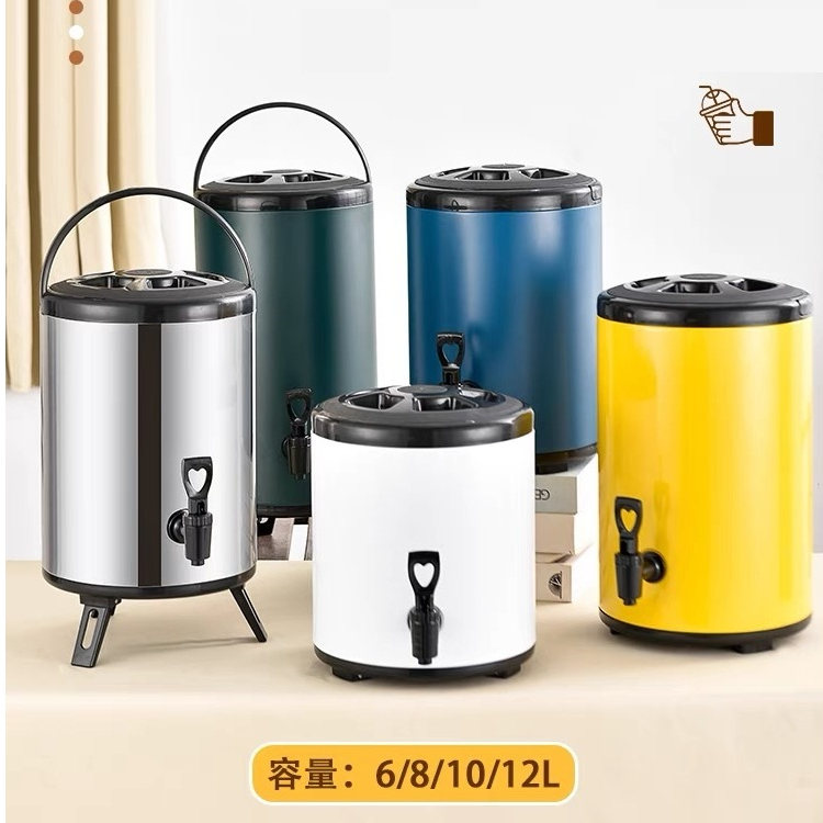 TERMOS Milk Tea Bucket Water 8 10 12 Liter Thermos Bucket Dispenser ...