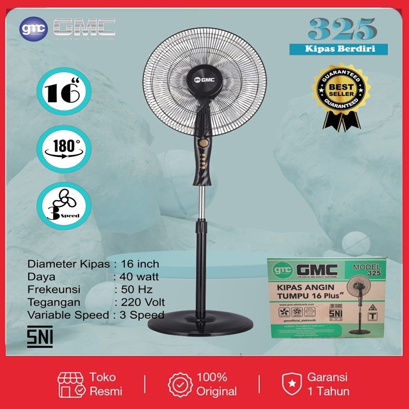 Stand Fan GMC 325 Stand Fan/5-Blade Fan GMC 325 Stand Fan GMC 325 Wind ...