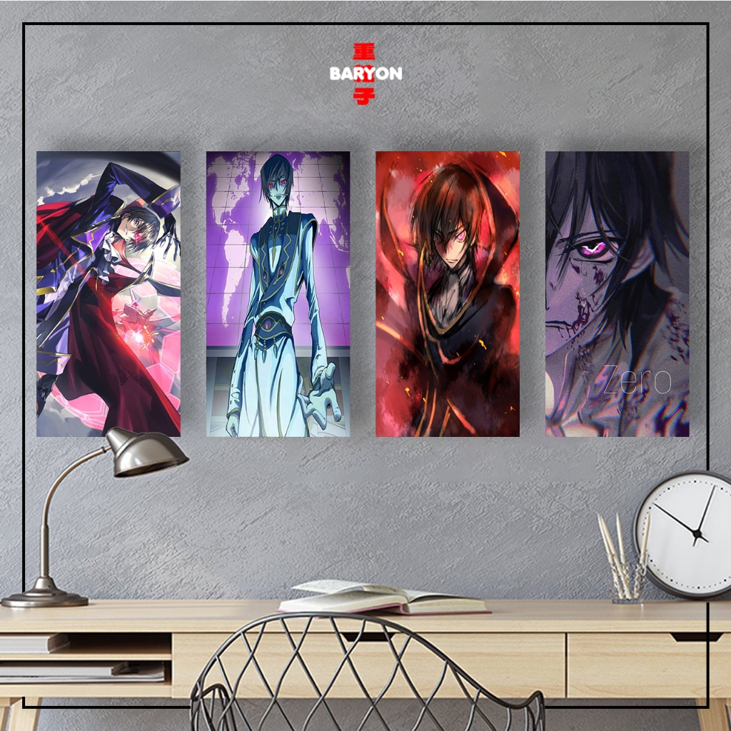 KAYU Baryon Wall Decor CODE GEASS LELOUCH Anime Wooden Poster Display ...
