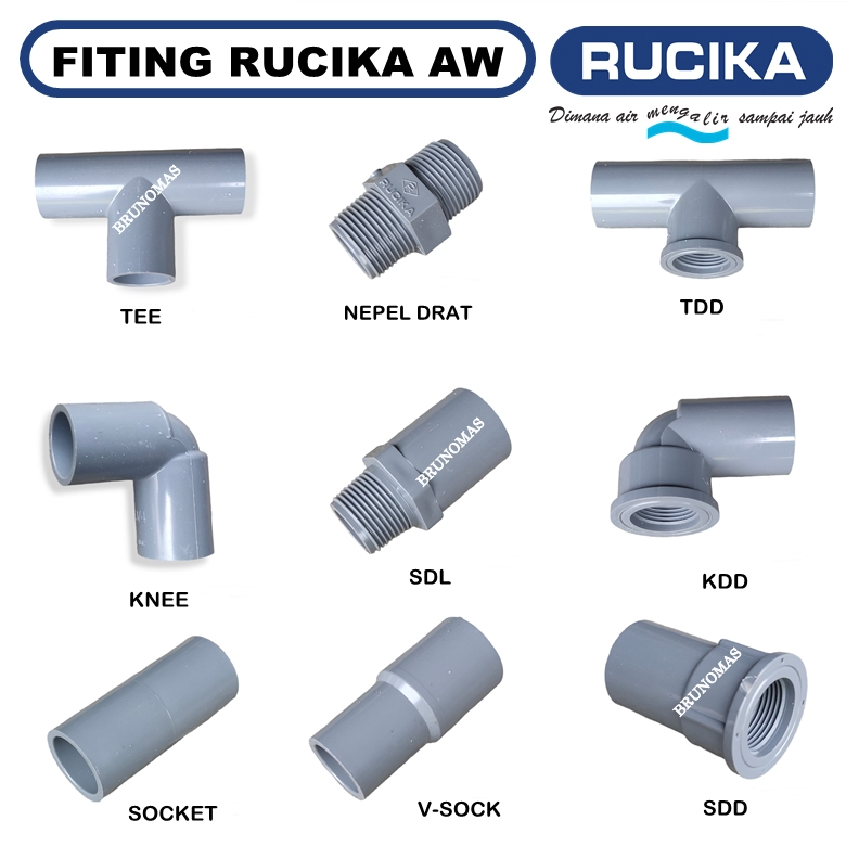 Rucika Fittings - PVC Pipe Connections | Shopee Malaysia