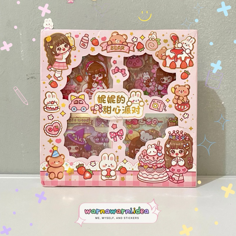 Nini Box Sticker Contains 100Pcs Waterproof - Cute Cartoon Sticker ...