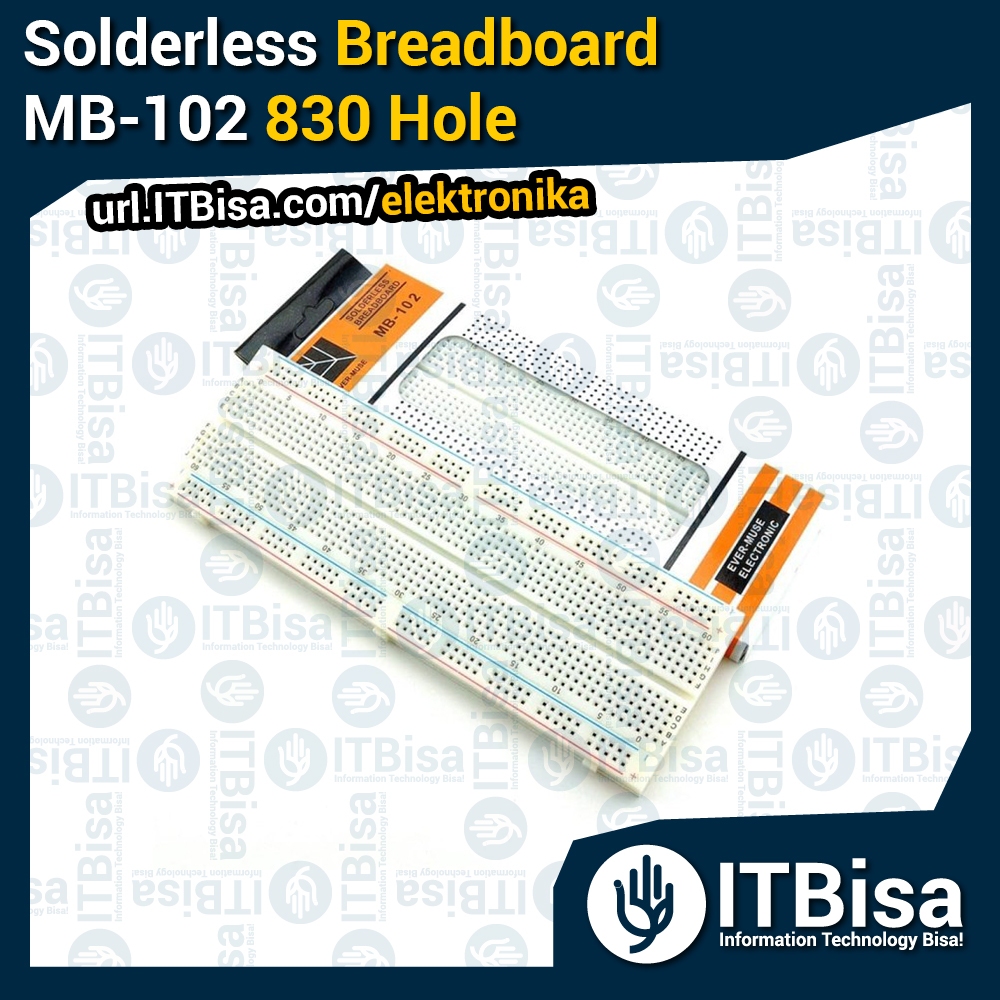 Itcan - Solderless Breadboard MB-102 MB102 830 Holes Project Board Tie Points Prototype | Shopee ...