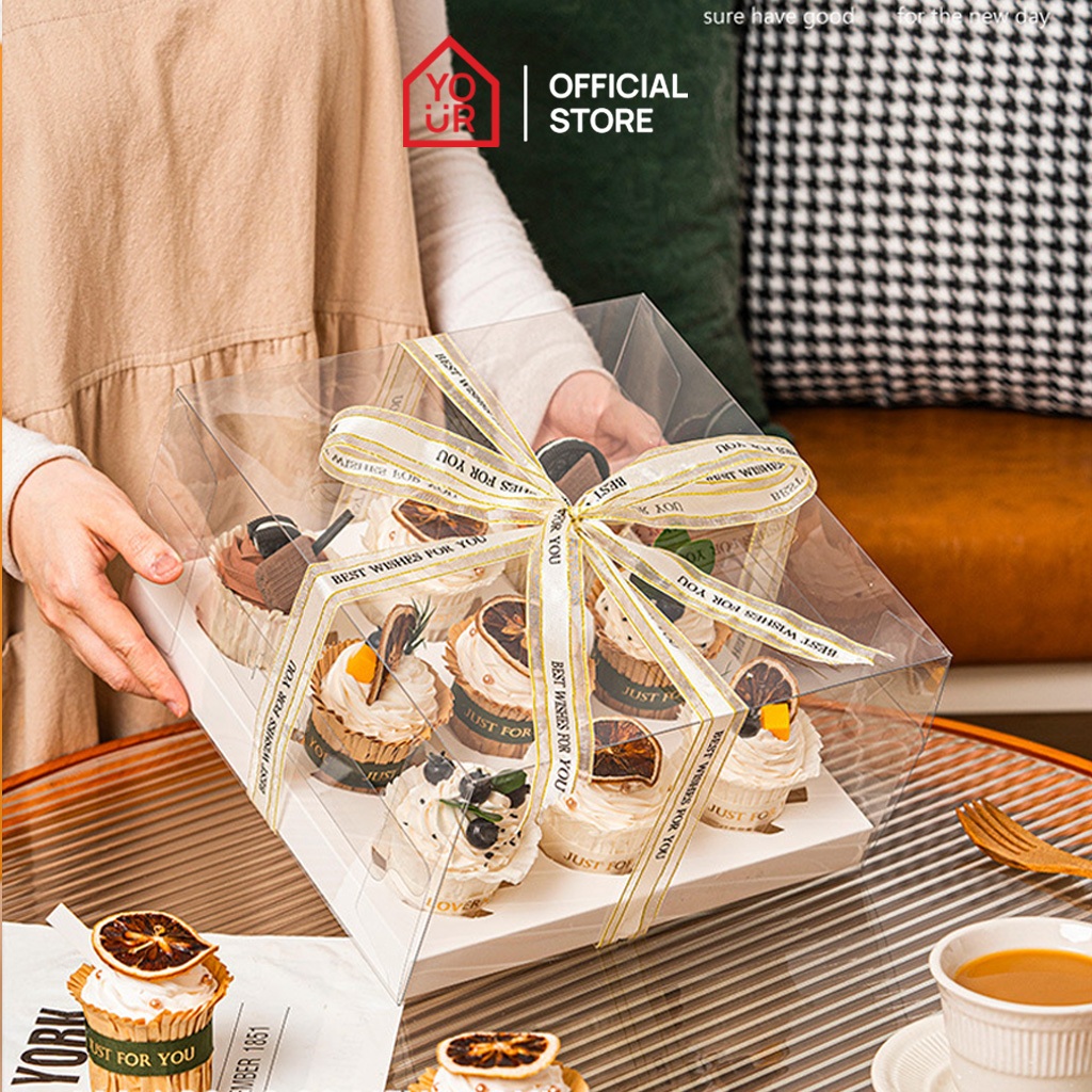 Mika Cupcake Box Contains 4 Contents 6/Muffin Box/Birthday Cake Box ...