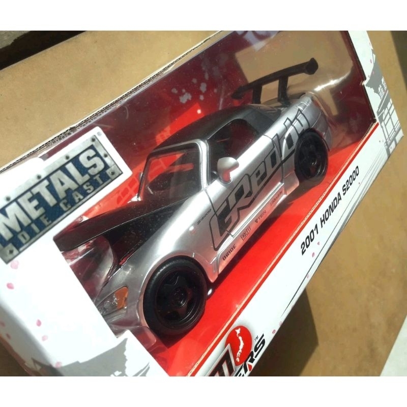 Jada Scale 1:24 2001 HONDA S2000 SILVER - JDM TUNERS CIVIC EF NOVA ...