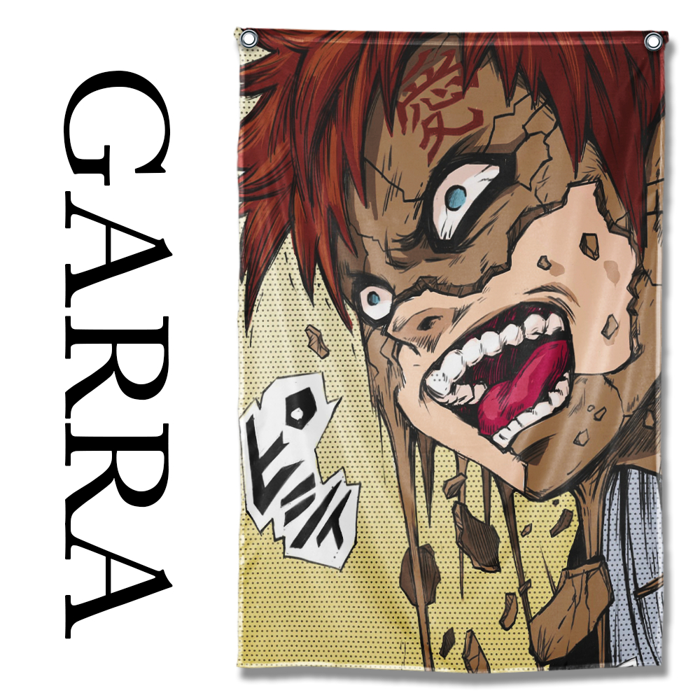 Wall Display Anime Naruto Akatsuki Itachi Sasuke Garra Satin Fabric ...