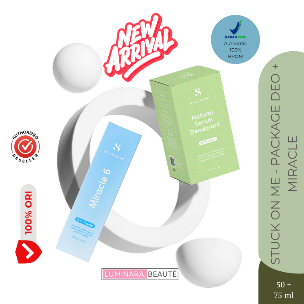 Bundling Package Stuck On Me Deodorant Serum Pure Fresh 50ML & MIRACLE ...