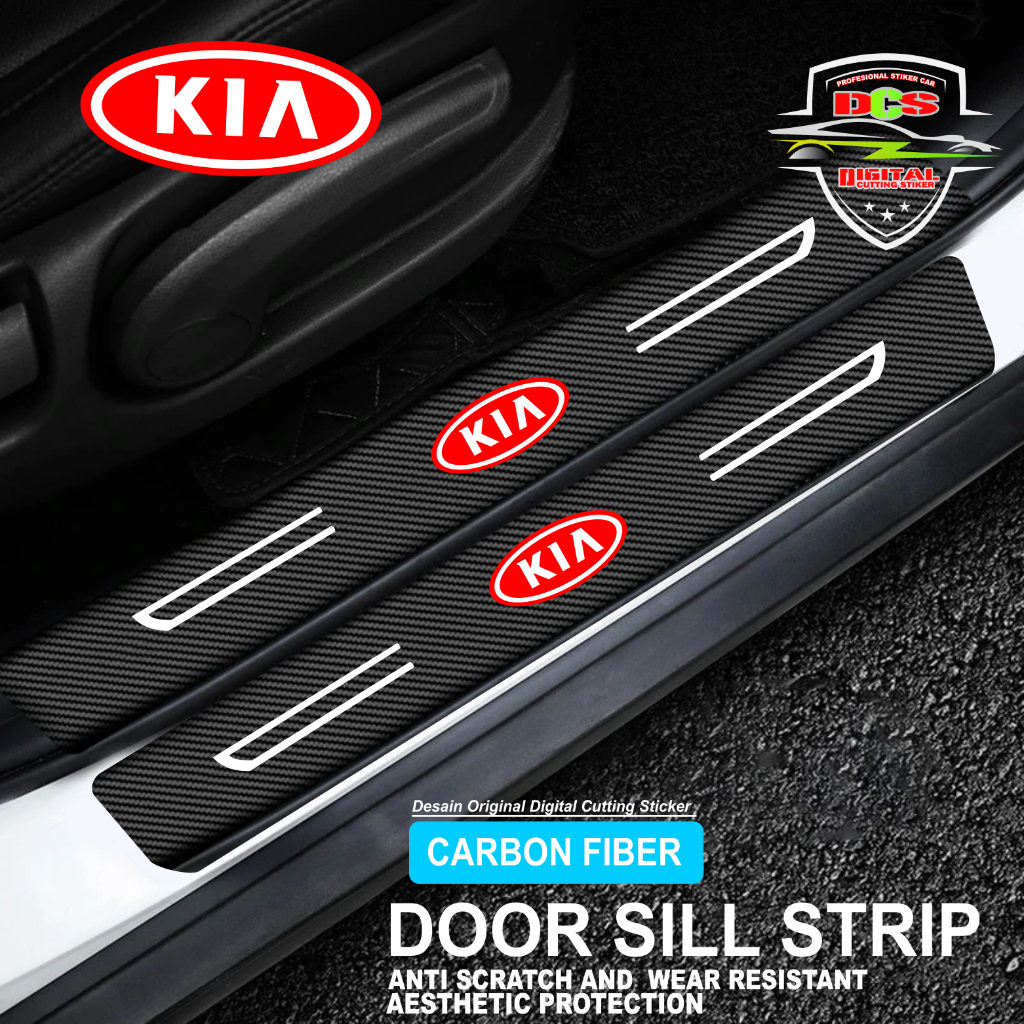 9pcs carbon car stickers for kia seltos rio carens sonet cutting carbon ...