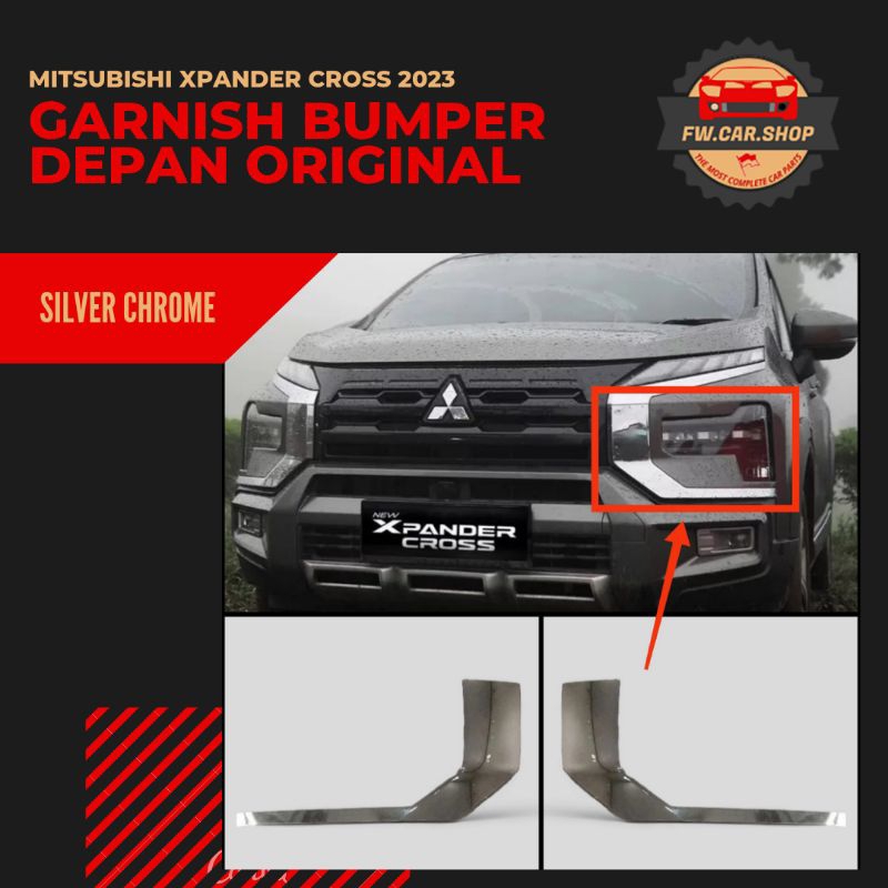Original 2023 MITSUBISHI XPANDER CROSS FRONT BUMPER GARNISH | Shopee ...