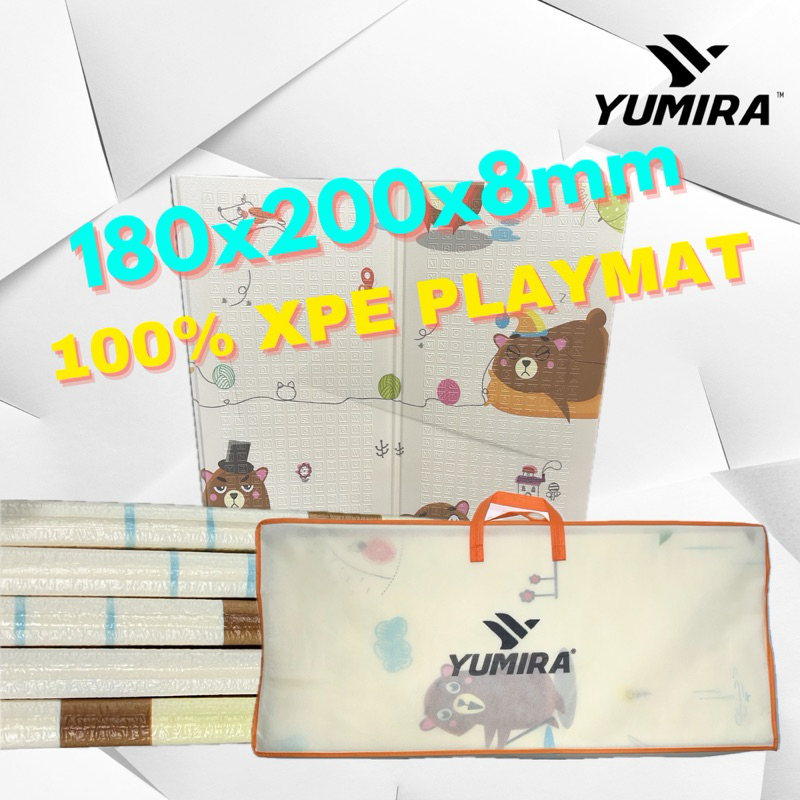[YUMIRA] Original PLAYMAT XPE | 180 cm x 200 cm | Folding MAT | New TECHNOLOGY XPE | Shopee Malaysia