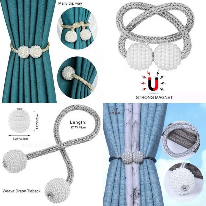 Magnetic Curtain Fastener | Shopee Malaysia