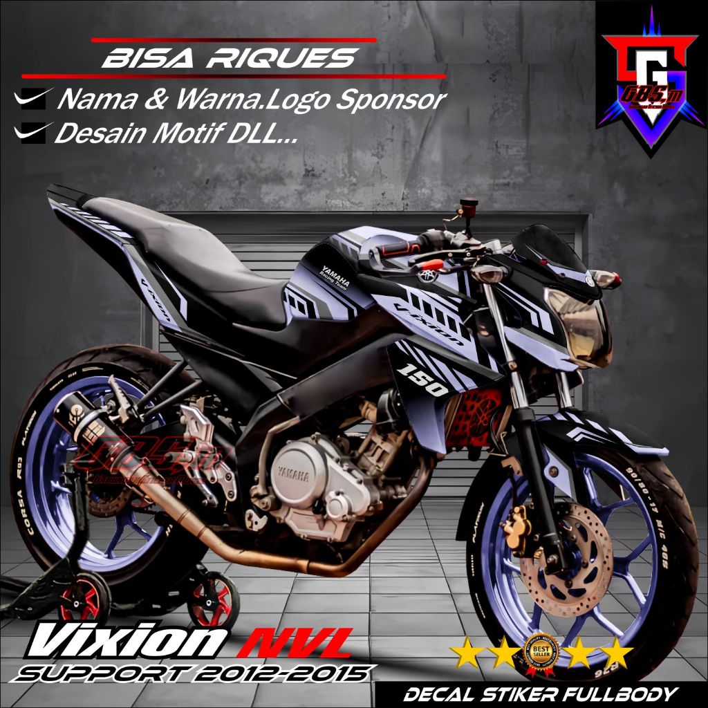 Fullbody Variation Decal Fullbody Variation Sticker Decal New Vixion Lighting Decal Vixion NVL ...