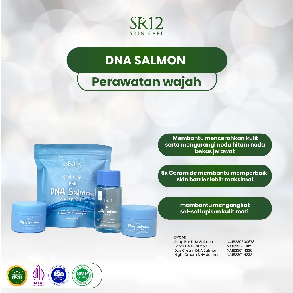 Sr12 Skincare Salmon DNA Cream Package - Skin Brightening Treatment Cream Package, Maintains ...