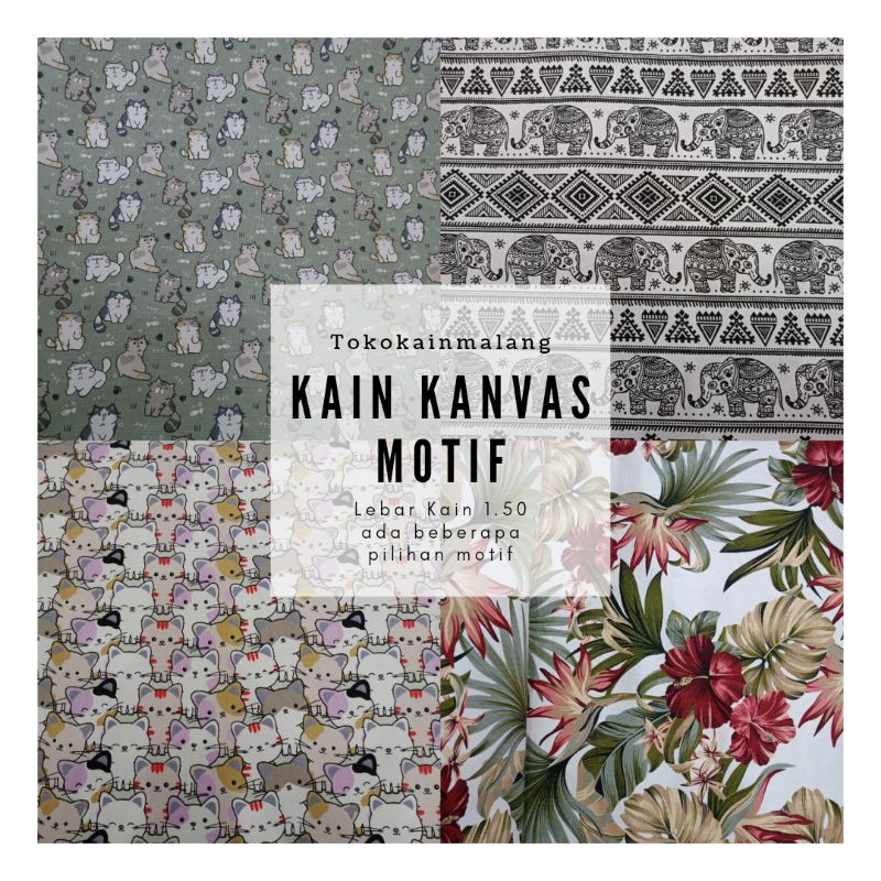 KATUN Thick Metered Cotton Canvas Fabric (Price PER 1 METER) | Shopee ...
