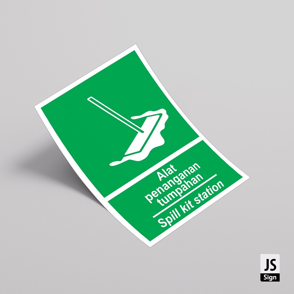 K3 SAFETYSIGN STICKER - SPILL KIT STATION | Shopee Malaysia