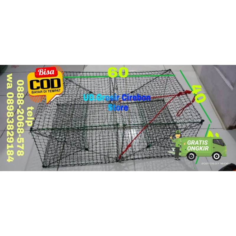 10 Stainless steel sentec crab trap net traps size 60x40x20 wire 3.80 ...