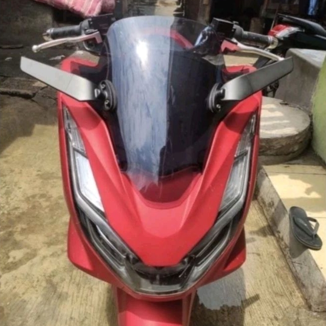 Pcx 150 and PCX 160 STANDART Windshield Visor PLUS WINGLET MIRROR - PCX ...