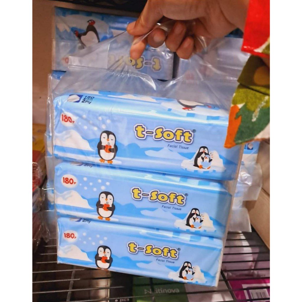 T - SOFT Tissue 180 GR CONTAINS 3 PCS | Shopee Malaysia