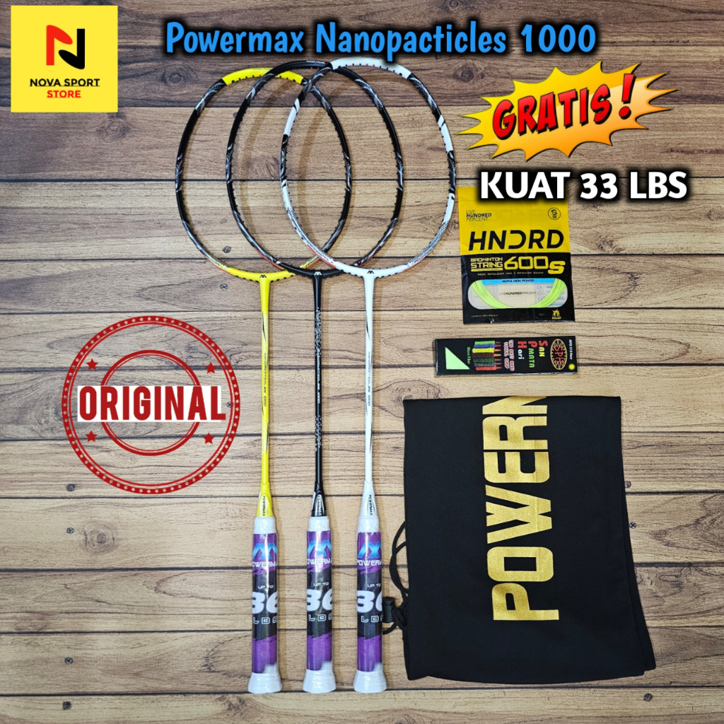 Powermax Nanopactiles 1000 Badminton Racket | Shopee Malaysia