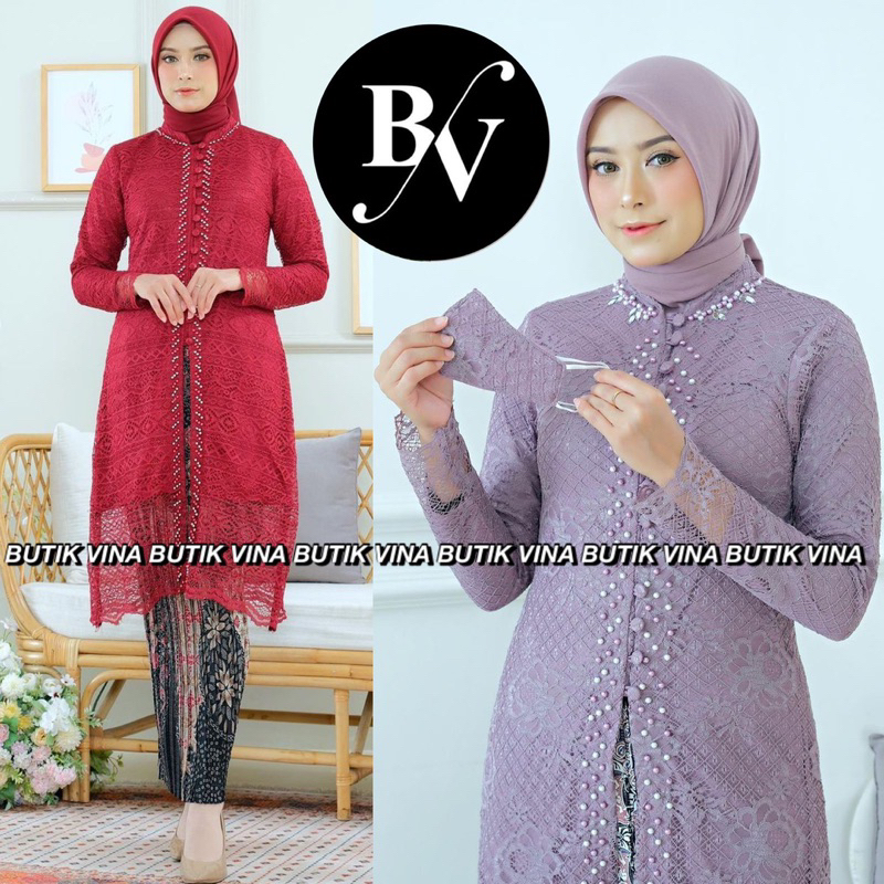Kebaya Button Thousand Button/Latest KEBAYA Suit/VIRAL KEBAYA | Shopee ...