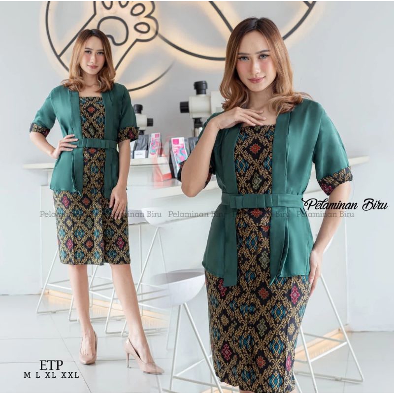 New Short modern Short kutu kebaya Suit ETP kebaya Luxury model For ...