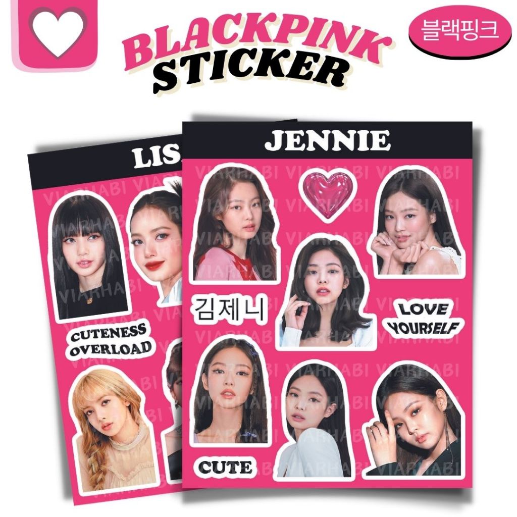Jennie LISA JISOO ROSE BLACKPINK EDITION STICKER// KPOP CONETING ...