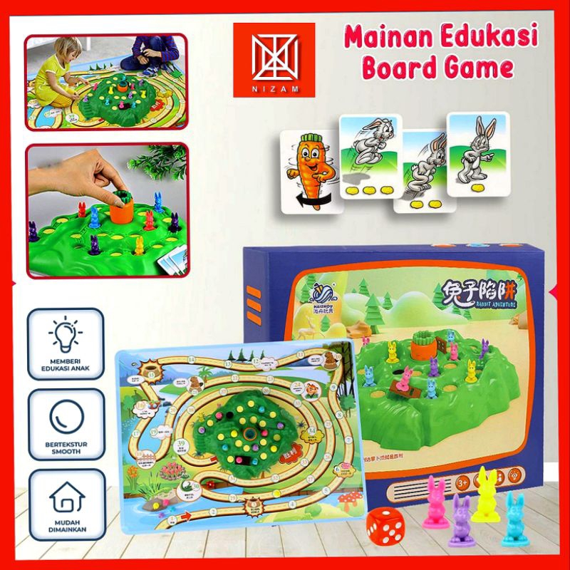 Rabbit Board Game Viral Toy Educational Toy Snakes and Ladders Game ...