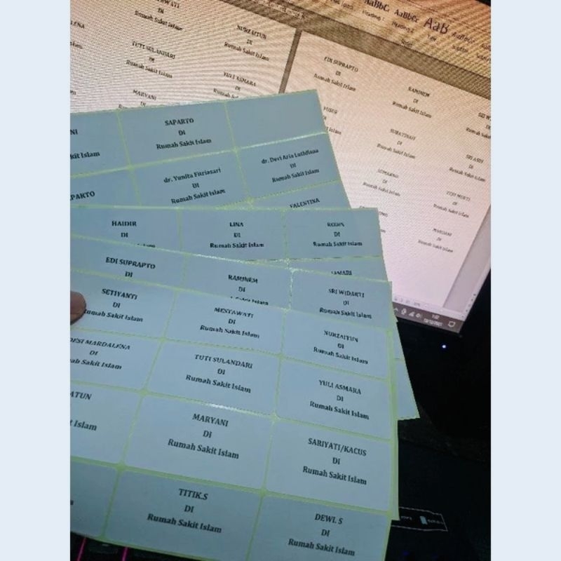 Print Invitation Name Labels | Shopee Malaysia