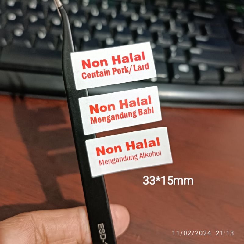 Halal Non-Halal Mooncake Food Drink Label Sticker | Shopee Malaysia
