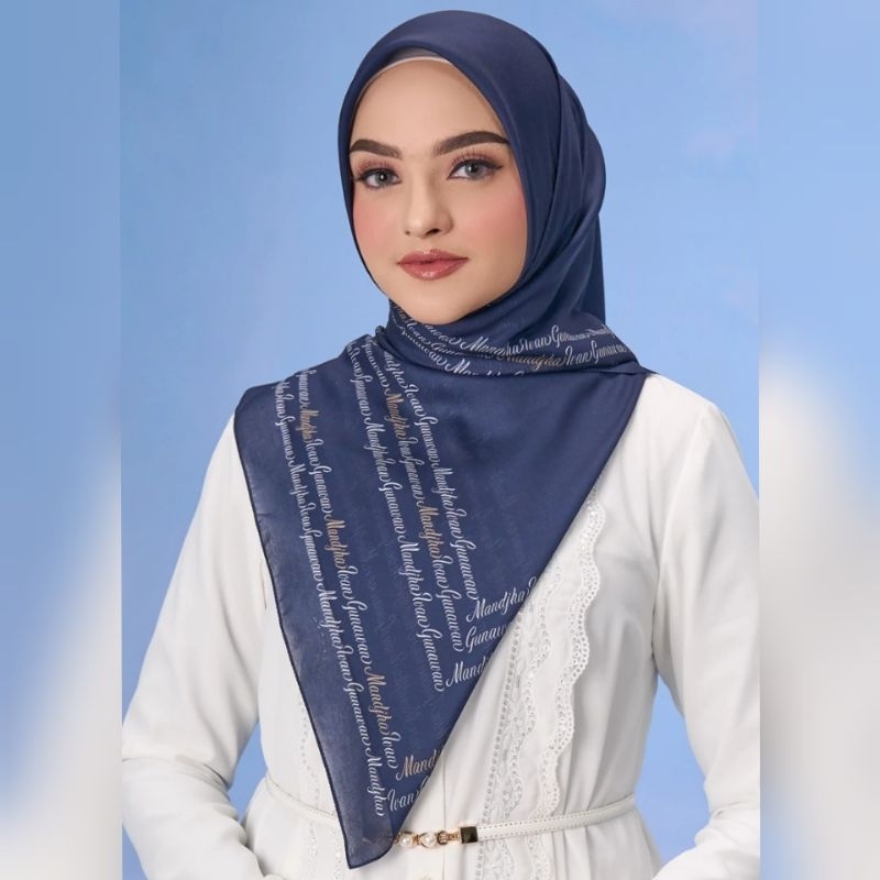 Best Selling!! Ivan Gunawan Raya Collection 2024 Symphony Navy Scarf ...