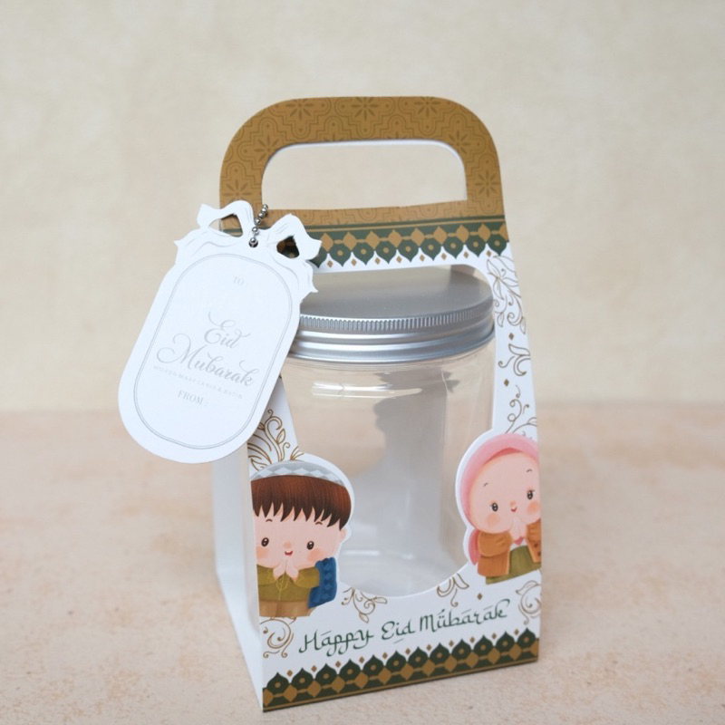 (BOX+TALI+TAG+TAG Hampers JAR 400-800ml lebaran) Complete set BOX ...