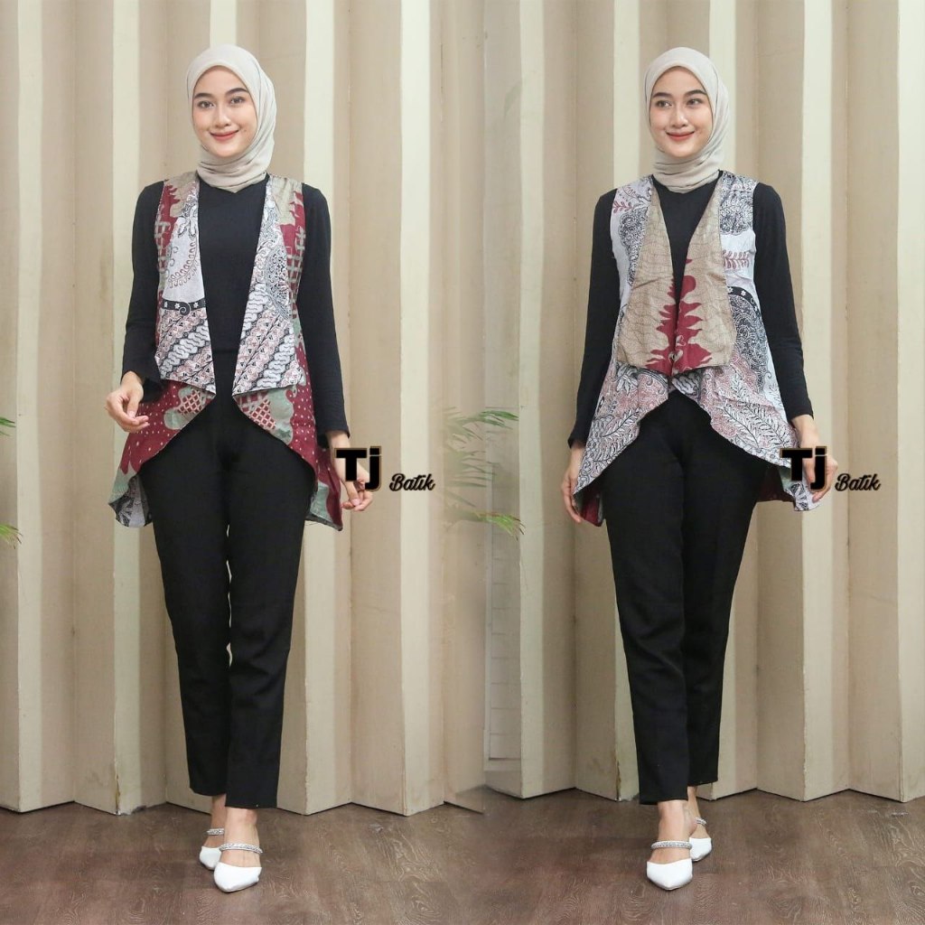 Modern Women's Batik Outer with Reversible Motifs Contemporary Batik ...