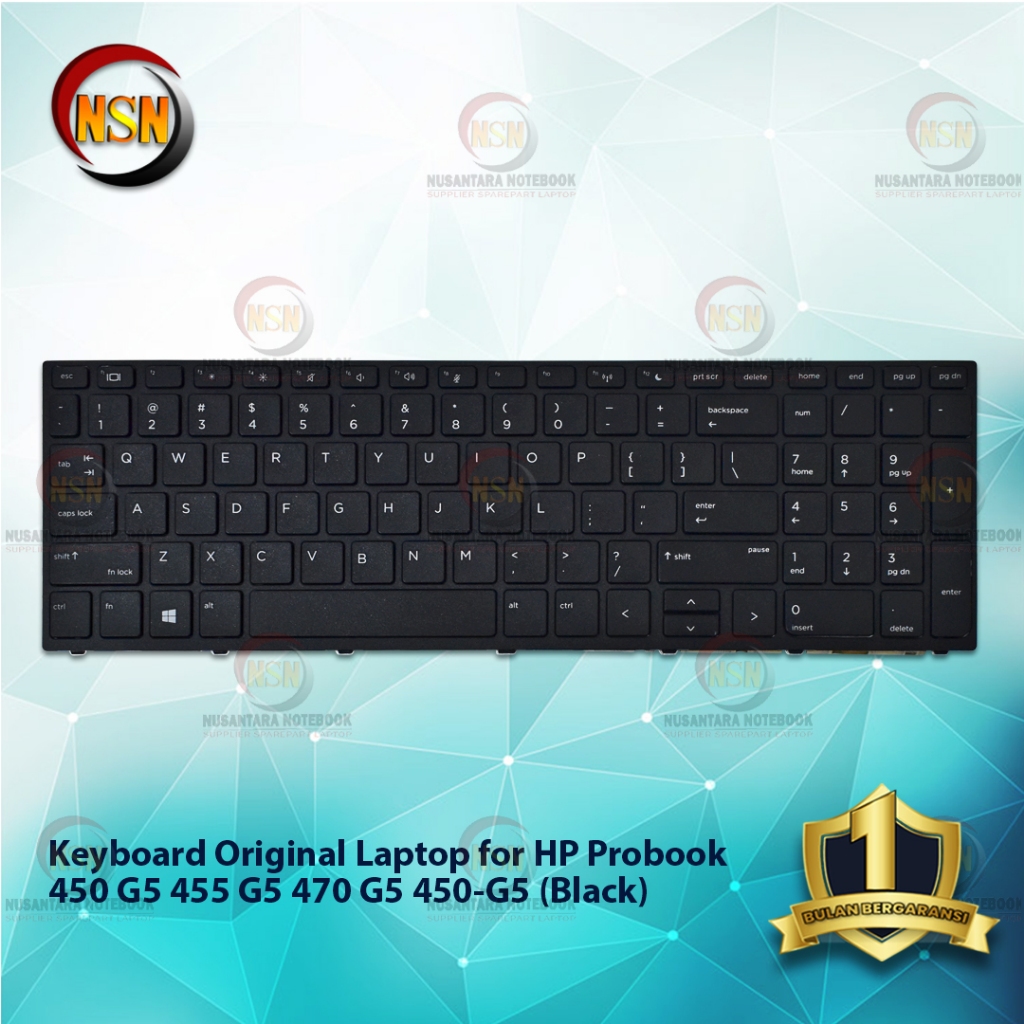 Original HP Probook 450 G5 455 G5 470 G5 Laptop Keyboard (Black) | Shopee Malaysia