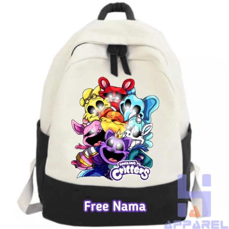 Children's Backpack SMILING CRITTERS POPPY PLAYTIME | Shopee Malaysia