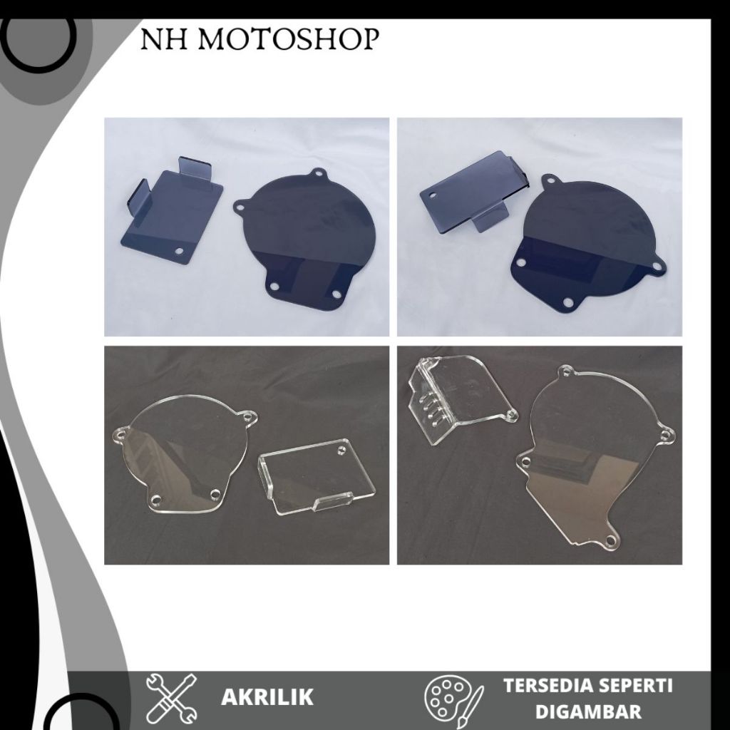 HITAM Cover CVT NMAX OLD NMAX NEW AEROX OLD AEROX NEW Acrylic TUTUP ...