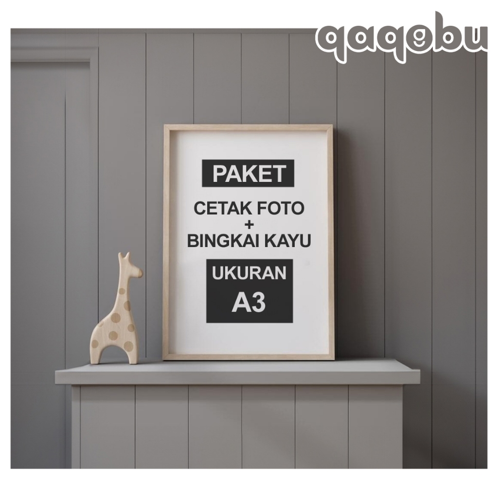 KAYU Photo Printing Package Plus A3 Poster Wooden Frame / Custom Poster ...