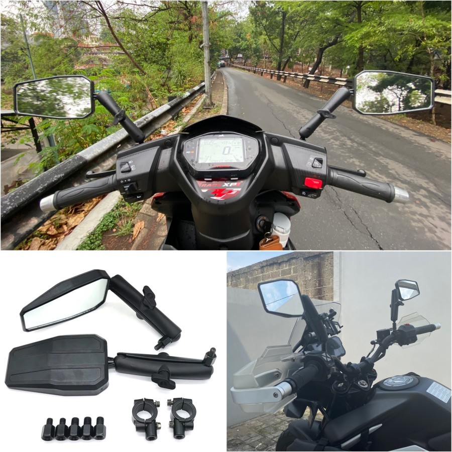 Mirror matic maxi scooter bigbike touring doubletake replica adjustable ...