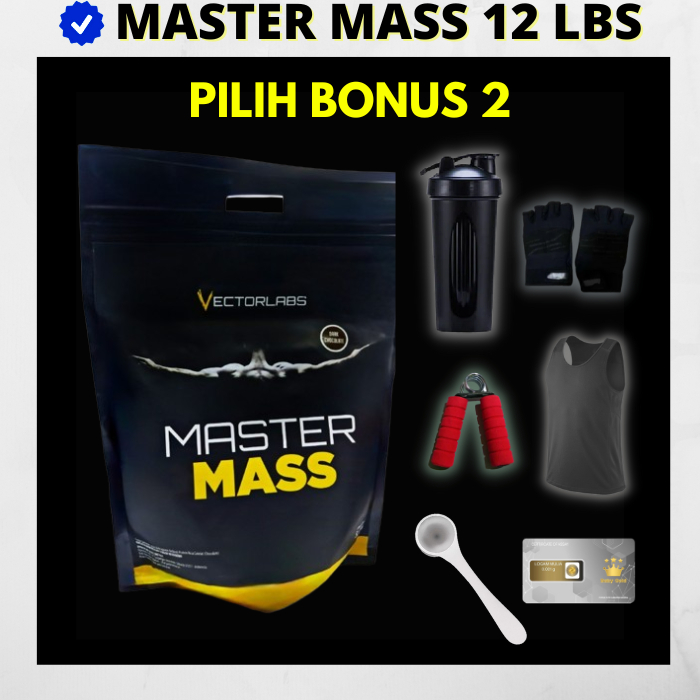 Vectorlabs Master Mass 12lbs 5400 Gram Milk Whey Protein Master Mass
