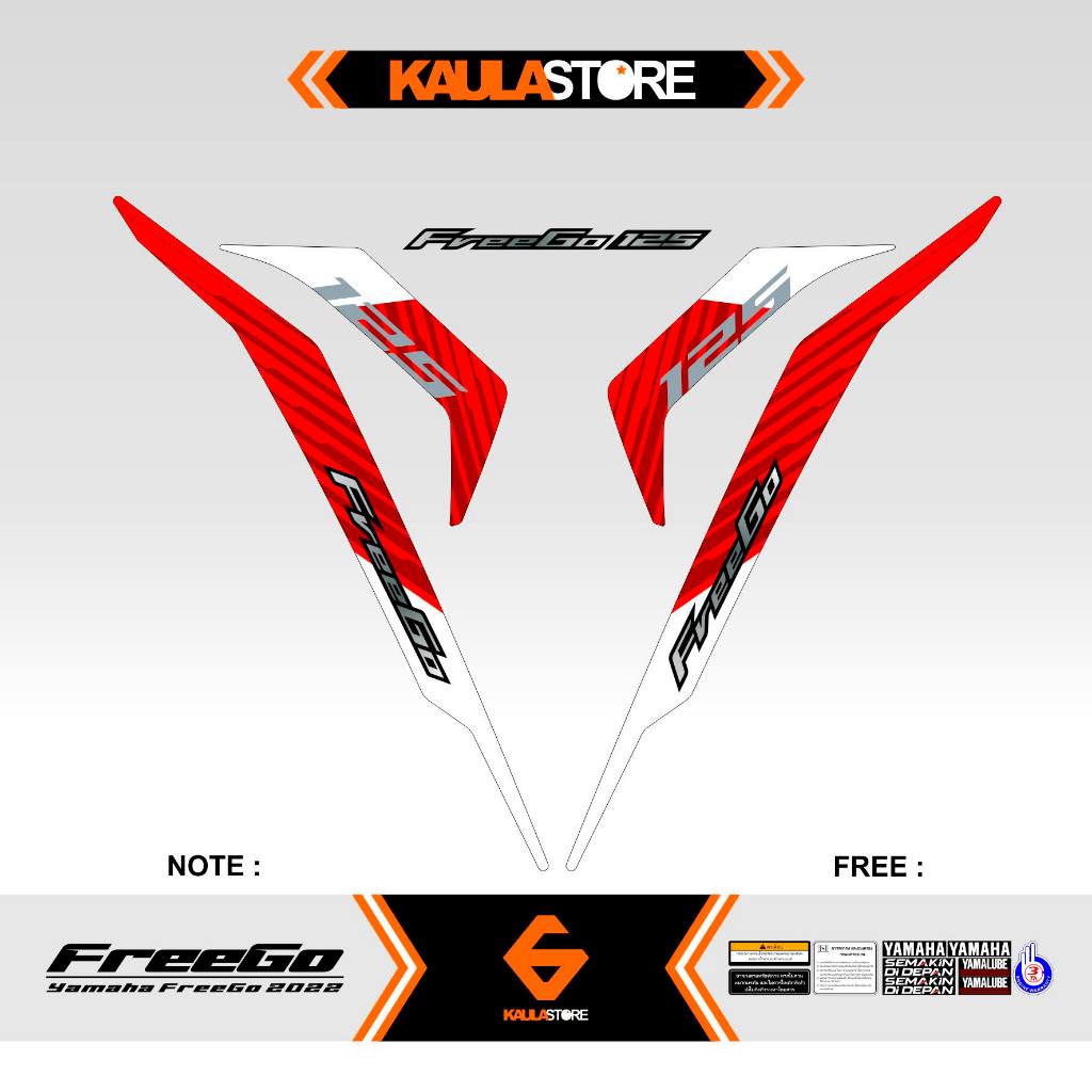 Freego STRIPING / FREEGO STICKER MOTIF 4 / YAMAHA FREEGO / BINZ ...