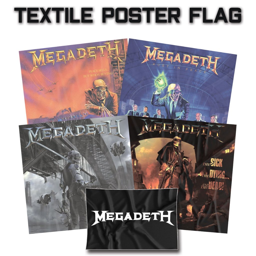 Cloth Band Poster / Flag / Flag - MEGADETH | Shopee Malaysia