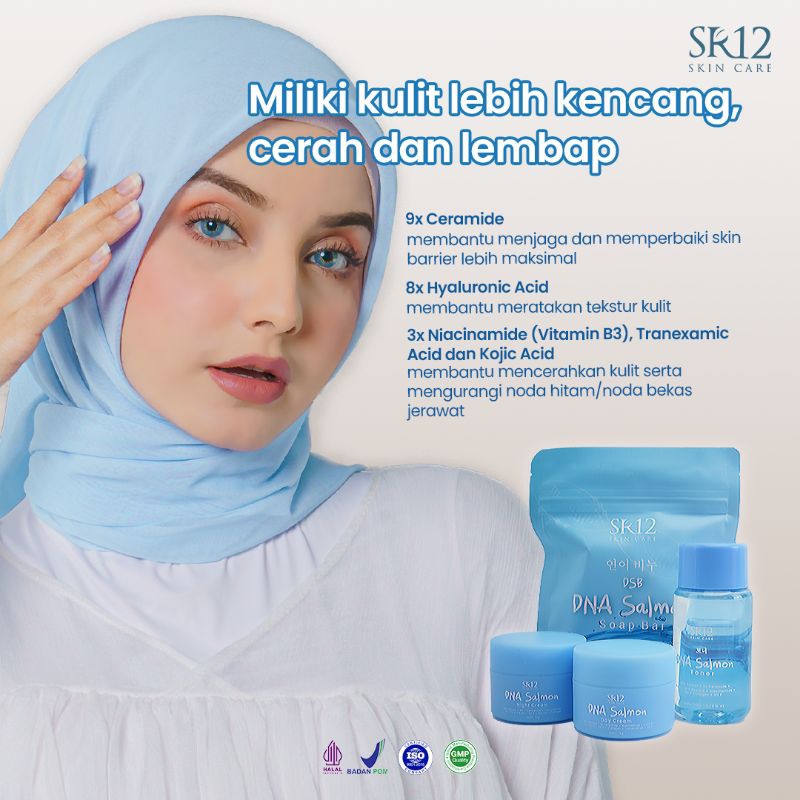 Sr12 PACKAGE DNA SALMON 4 in1 - Skincare PACKAGE Solution to brighten the skin and improve ...