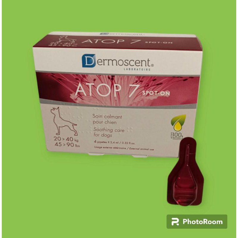 Dermoscent ATOP7 ATOP 7 spot-on for dogs 20-40kg, 2,4ml (1 pippet ...