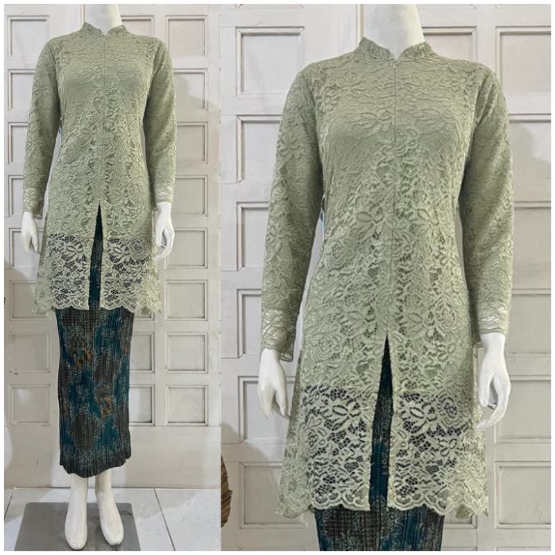 Luxury Modern Brocade Tunic Kebaya Set | Brocade Kebaya | Brocade ...