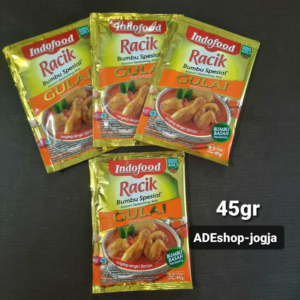 Indofood special racik seasoning instant wet rendang opor chicken curry ...